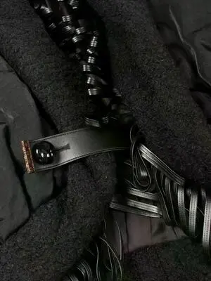 LOUIS VUITTON Silk Bouclé Fringe Cocoon Jacket