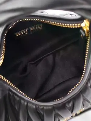 Miu Miu Matelassé Handbag - Black