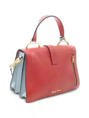Miu Miu Madras Leather Handbag
