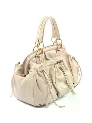 Miu Miu Beige Leather Handbag