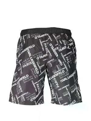 Karl Lagerfeld Logo-print Swim Shorts