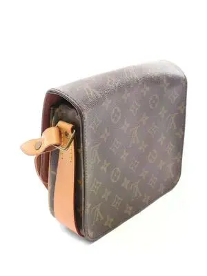 LOUIS VUITTON Monogram Cartouchière Leather Shoulder Bag