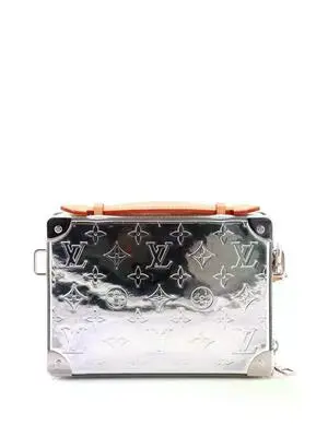 LOUIS VUITTON Handle Soft Trunk Bag Monogram Mirror Coated Canvas Satchel