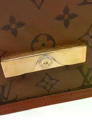 LOUIS VUITTON Dauphine Mini Monogram Reverse Crossbody Bag - Brown