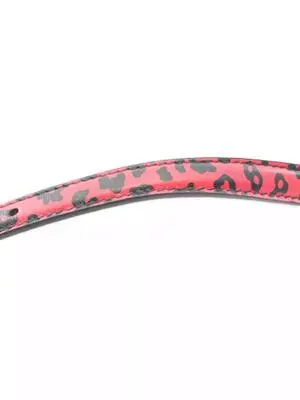 Dior Leopard Print Leather Belt