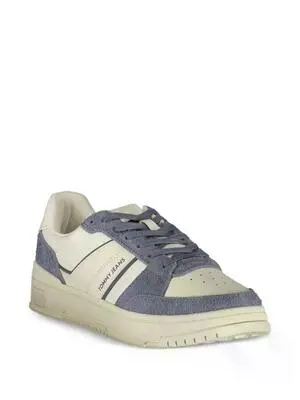 Tommy Hilfiger Suede Panelled Sneakers - Neutrals