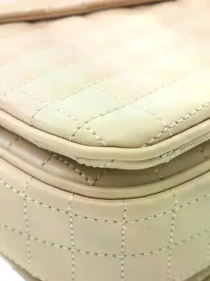 Celine Quilted Leather Shoulder Bag - Neutrals