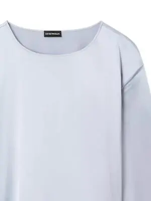 Emporio Armani Satin-finish Silk Top