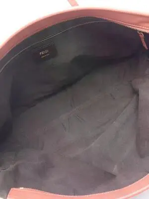 Fendi Pecan Striped Shoulder Bag