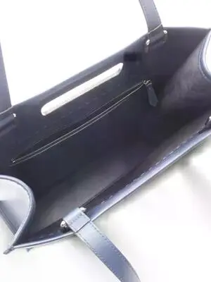 Fendi Embossed Logo Tote Bag - Blue