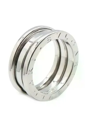 BVLGARI B.zero1 18k White Gold Three-band Ring - Silver