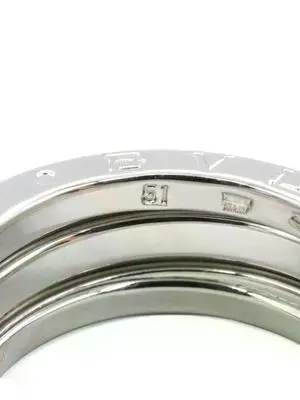 BVLGARI B.zero1 18k White Gold Three-band Ring