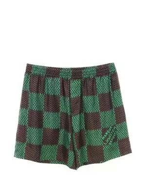 LOUIS VUITTON Damier Silk Shorts