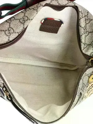 Gucci Gg Coated Canvas Applique Belt Bag