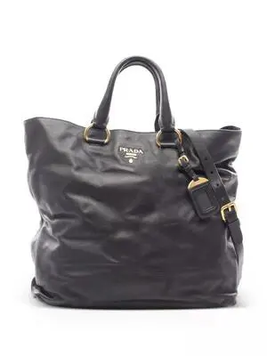 Prada Soft Calf Leather Tote Bag