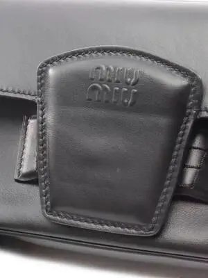 Miu Miu Embossed Logo Shoulder Bag