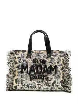 RUE MADAM PARIS Mini Casablanca Tote Bag - Neutrals