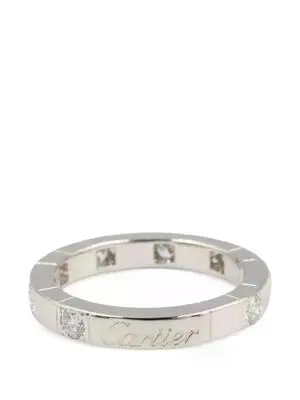Cartier 18k White Gold Pavé Diamond Ring - Silver