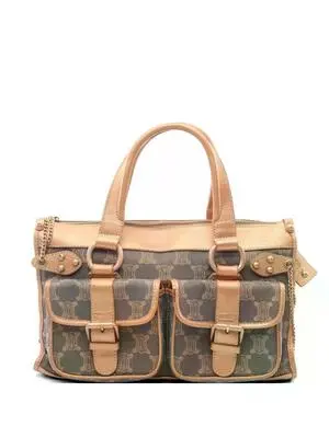 Celine Macadam Tote Bag With Buckle Detail