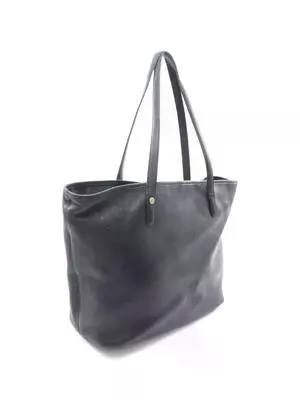 BVLGARI 2000s Collezioni Leather Tote Bag