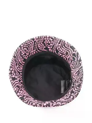 Prada Enamel Triangle Logo Bucket Hat