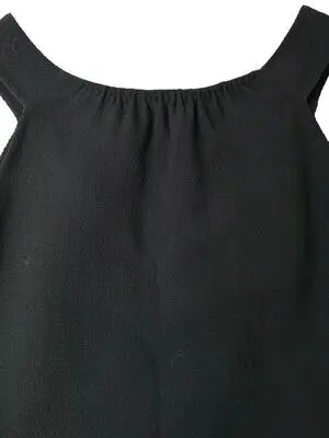 Oscar De La Renta Wool Pleated Shift Dress