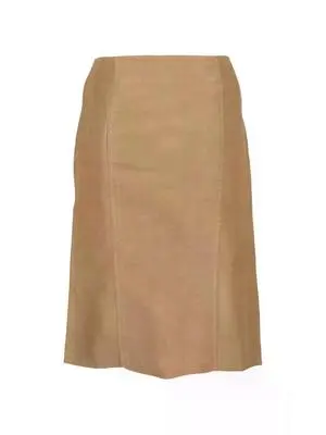 Alberta Ferretti Beige Contrast Stitch Suit