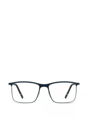 SILHOUETTE Balanced Fusion Rectangle-frame Glasses - Blue