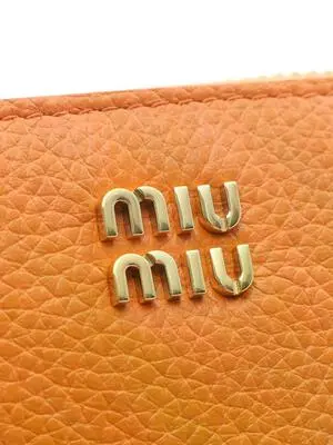Miu Miu 2010s Logo-lettering Leather Coin Purse