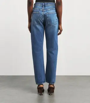 AGOLDE 90s Pinch Waist Cropped Jeans - Blue