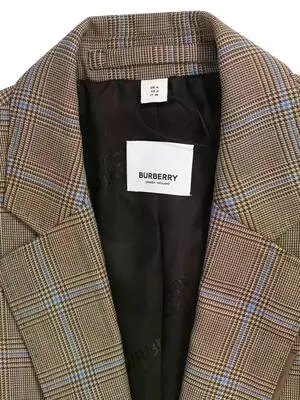 Burberry Single-breasted Checkered Blazer