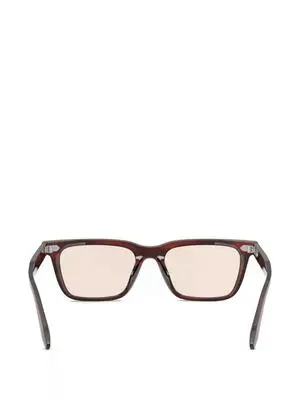 Oliver Spencer Square-frame Eyeglasses - Brown