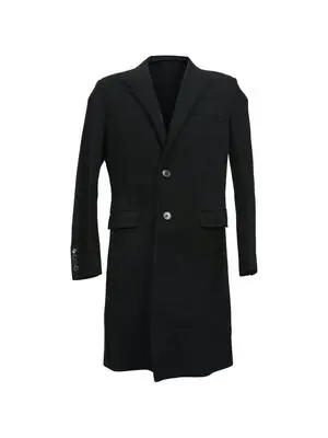 Saint Laurent Single-breasted Wool Coat