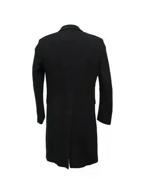 Saint Laurent Single-breasted Wool Coat