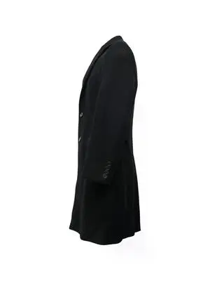 Saint Laurent Single-breasted Wool Coat