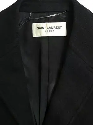 Saint Laurent Single-breasted Wool Coat