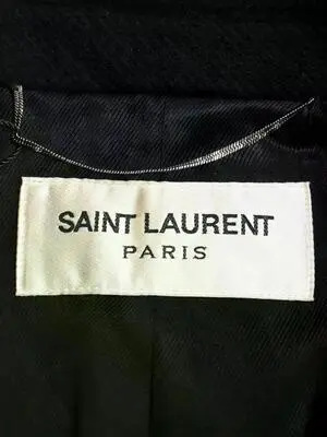 Saint Laurent Single-breasted Wool Coat