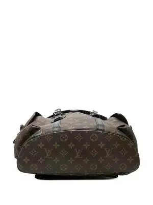 LOUIS VUITTON Monogram Macassar Christopher Mm Backpack