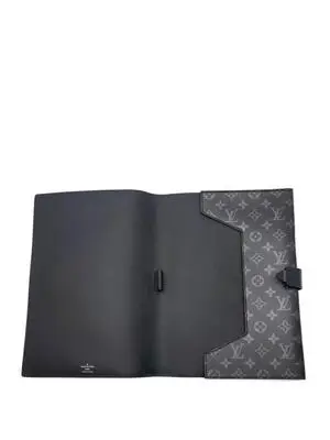 LOUIS VUITTON Monogram Eclipse Rainbow Franck Folder Clutch Bag