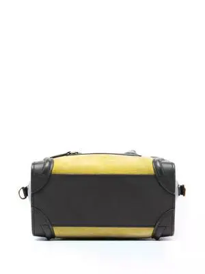 Celine Tricolor Leather Luggage Tote Satchel - Multicolour