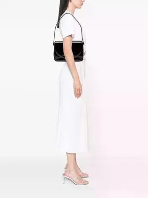 Prada Spazzolato Leather Flap Shoulder Bag