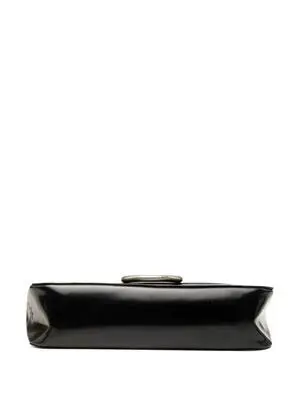 Prada Spazzolato Leather Flap Shoulder Bag