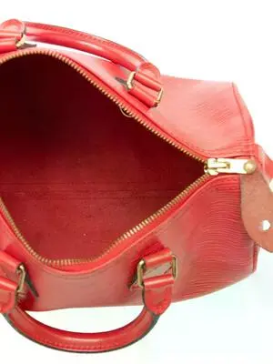 LOUIS VUITTON Epi Speedy 30 Boston Bag - Red