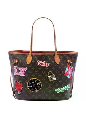LOUIS VUITTON Monogram Neverfull Mm Tote Bag - Brown