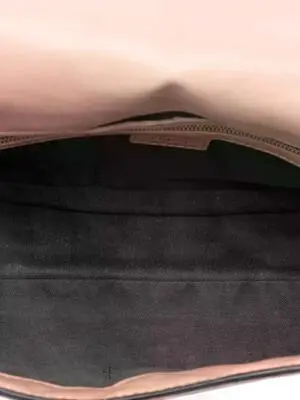 Fendi Zucca Embossed Leather Baguette Satchel - Pink