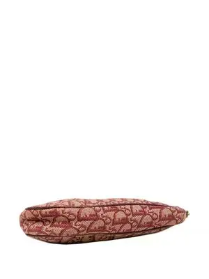 Dior Mini Diorissimo Jacquard Saddle Pochette Shoulder Bag