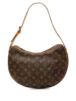 LOUIS VUITTON Monogram Croissant Mm Hobo Bag - Brown