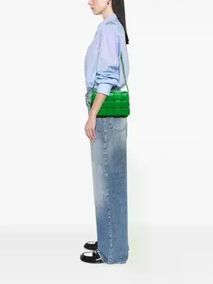 Bottega Veneta Nappa Intrecciato Padded Cassette Crossbody Bag - Green