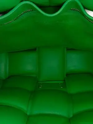 Bottega Veneta Nappa Intrecciato Padded Cassette Crossbody Bag - Green