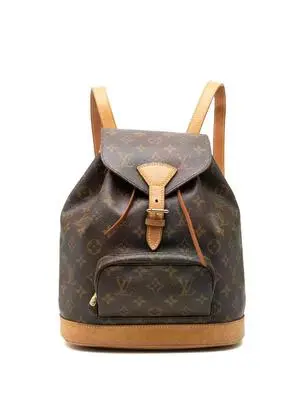 LOUIS VUITTON Monogram Montsouris Mm Backpack - Brown